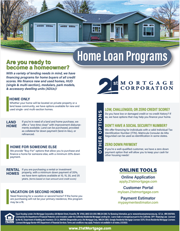 Financing – Sangaree Homes